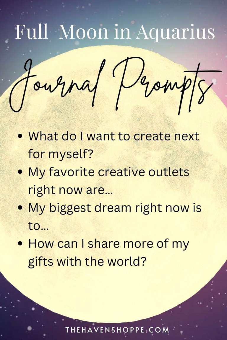 The Best Full Moon Journal Prompts To Align With Lunar Energies