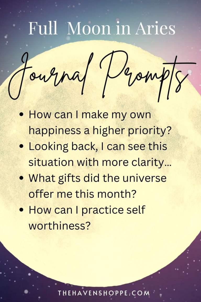 The Best Full Moon Journal Prompts To Align With Lunar Energies