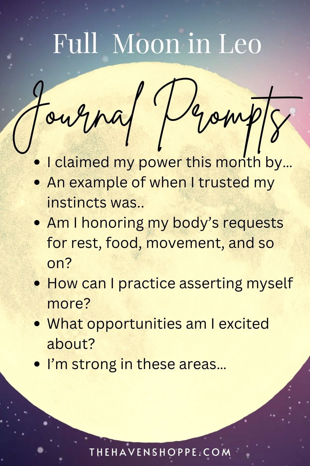 The Best Full Moon Journal Prompts To Align With Lunar Energies – The ...