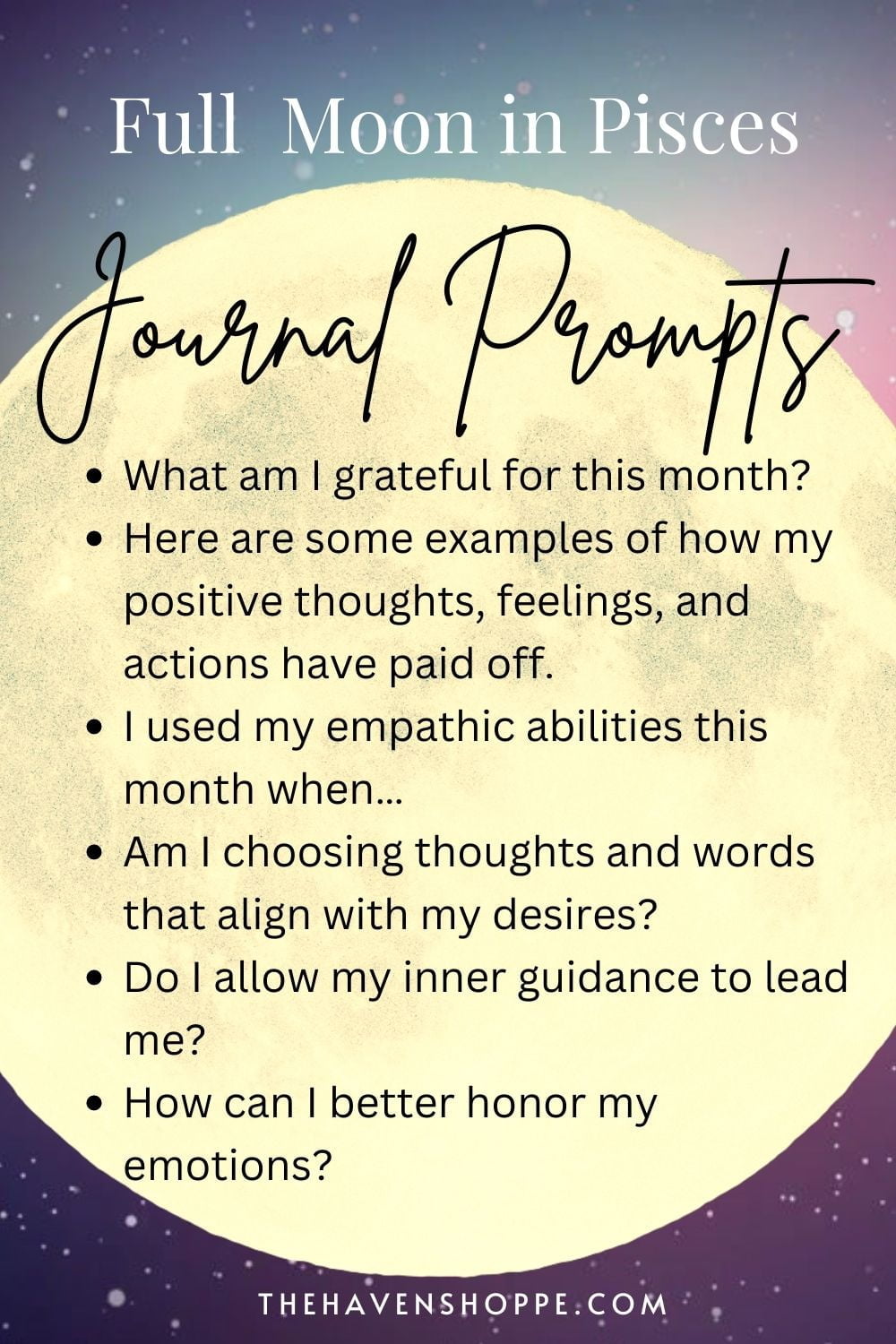 The Best Full Moon Journal Prompts To Align With Lunar Energies – The ...