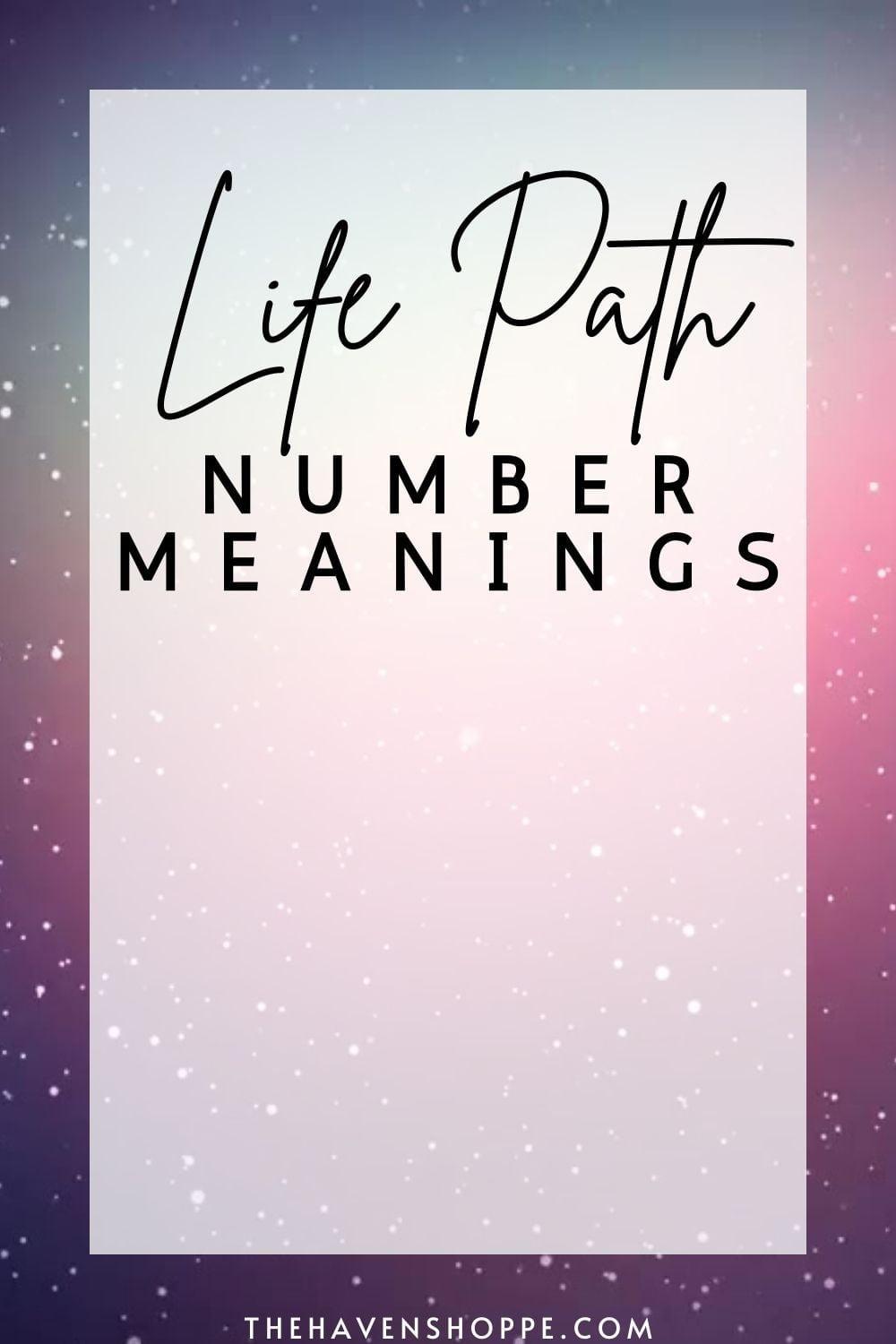 Life Path Numbers – The Haven Shoppe