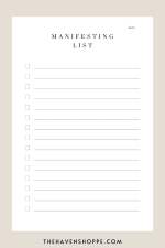 How To Write a Manifestation List in 3 Steps: Examples + Template – The ...