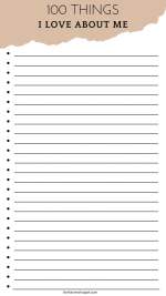 100 Things To Love About Yourself (Free Worksheet) – The Haven Shoppe